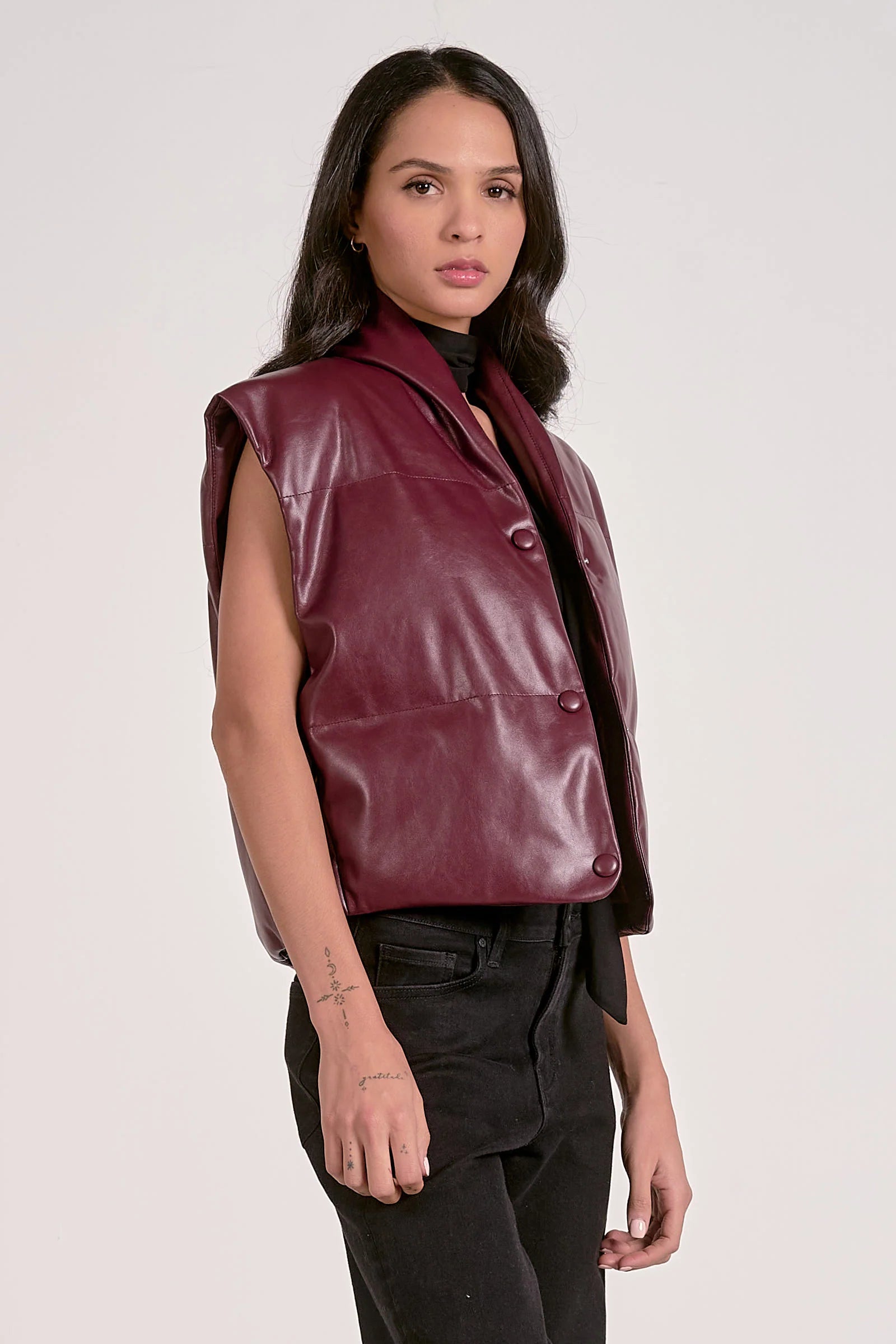 9 Vest High Collar – Coco’s Boutique
